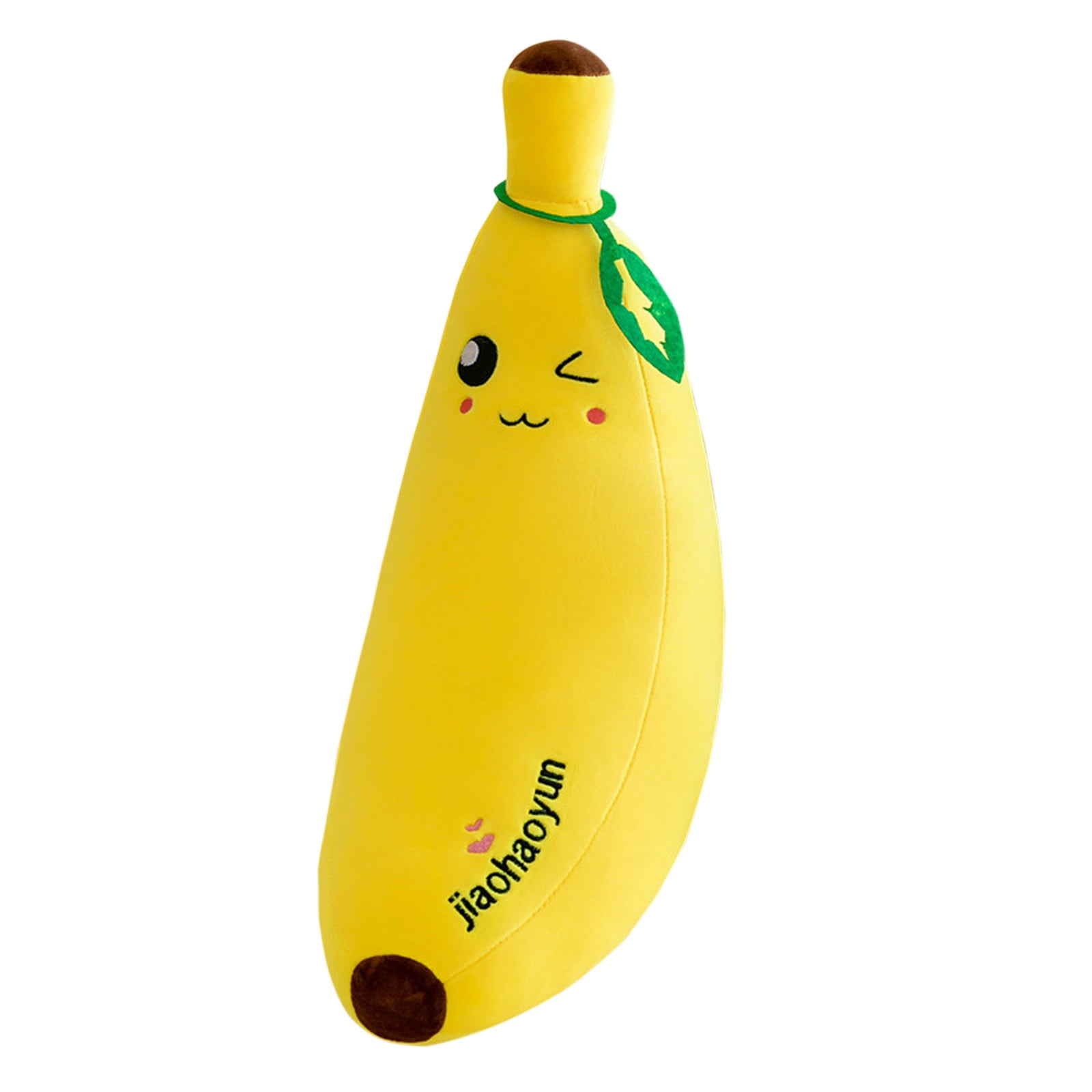 Banana Plush Pillow, Peeled Banana Stuffed, Soft Toys Food Plushie ...