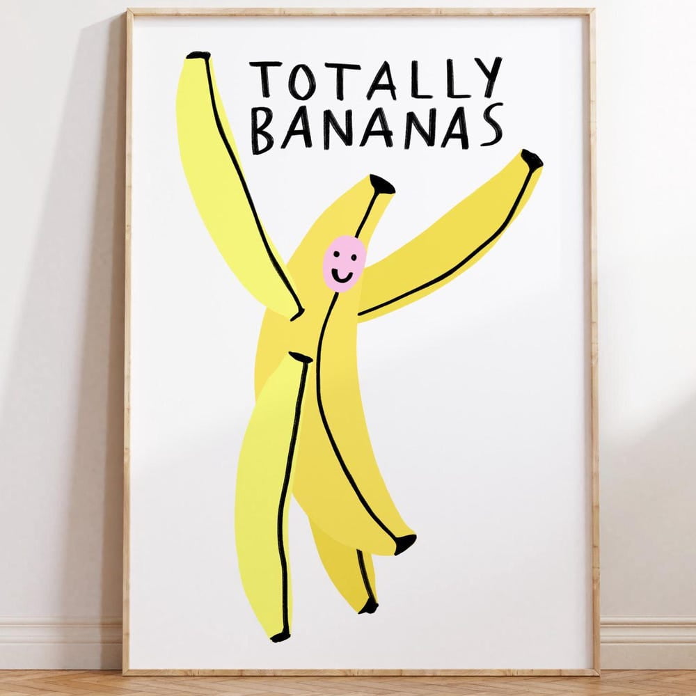 Banana Print, Totally Bananas Print, Kitchen Print, Kitchen Decor ...
