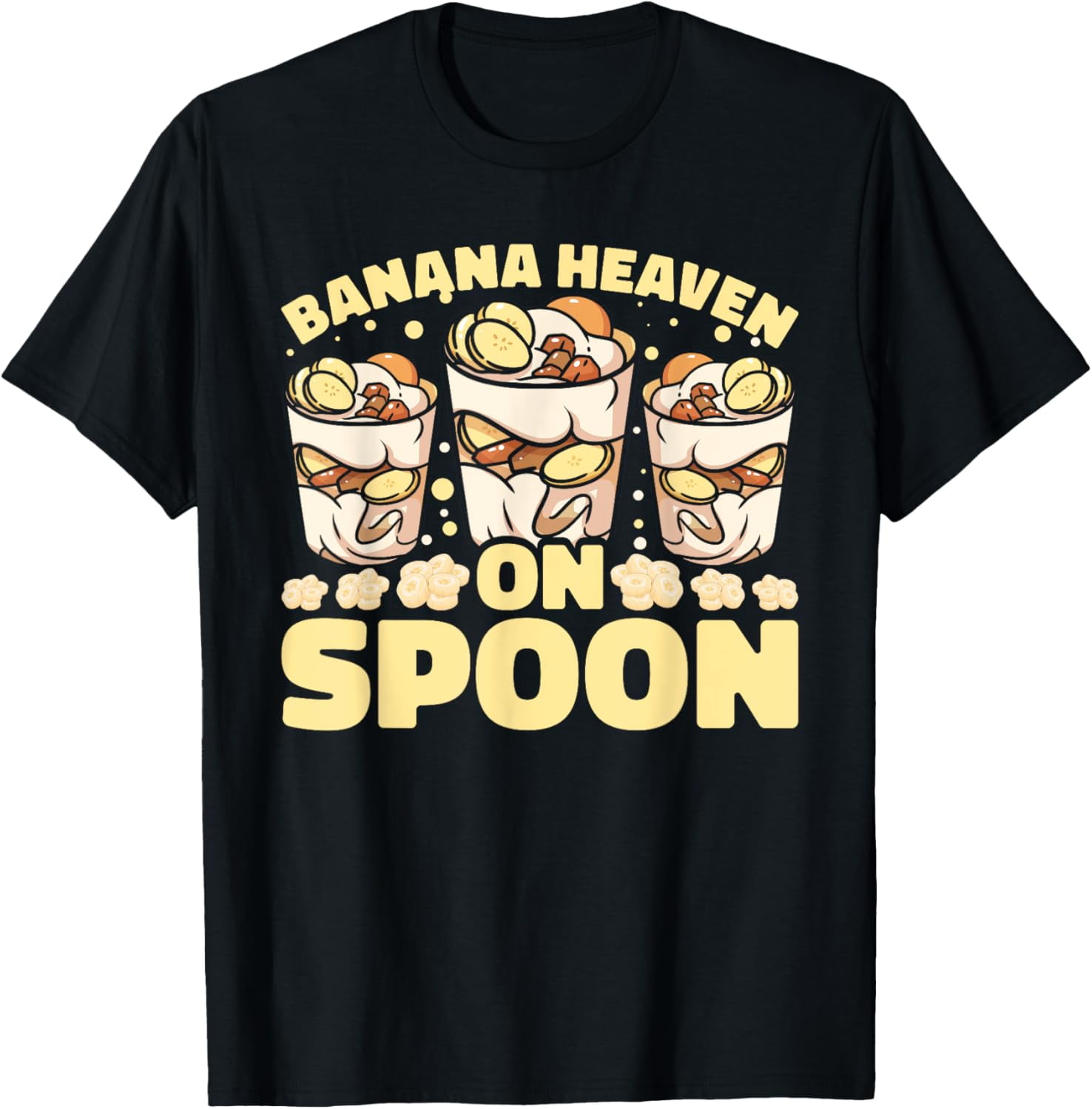 Banana Pudding Dessert Ice Cream Banana Pudding Thanksgiving T-Shirt ...