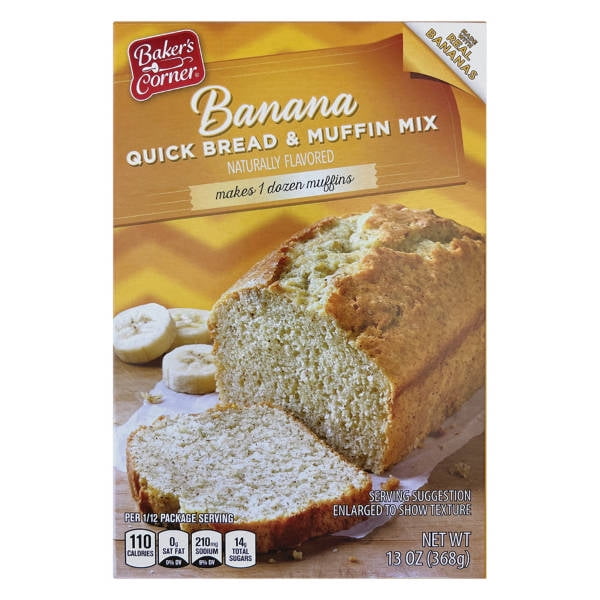 Banana Quick Bread Mix, 14 oz- Pack of 2 - Walmart.com