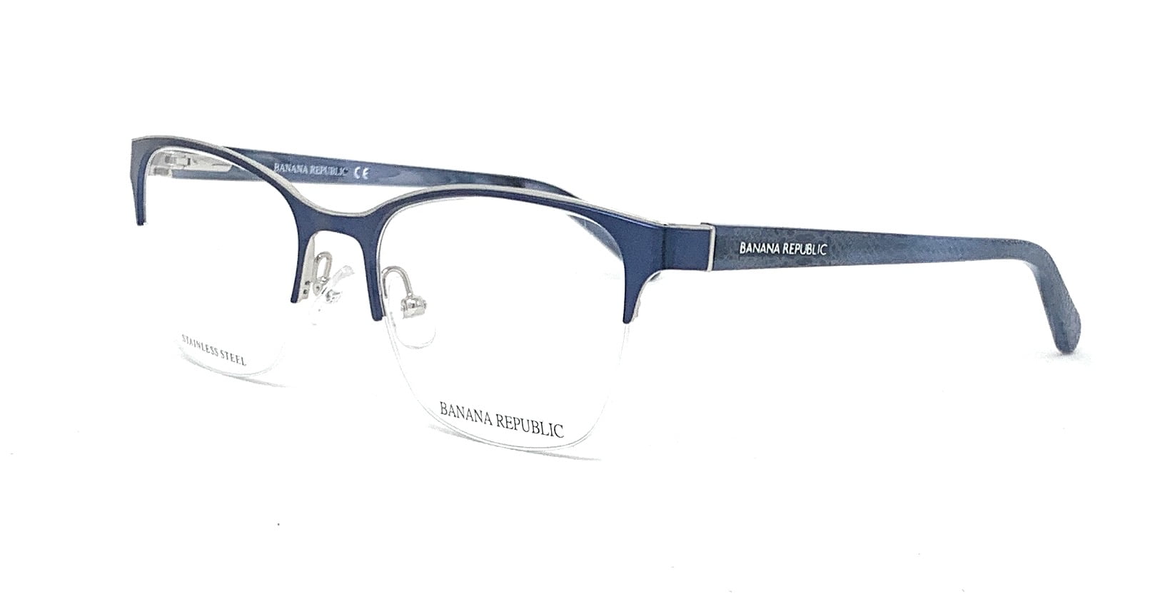 Banana Republic Full Rim Rectangular Matte Blue Eyeglasses - Walmart.com