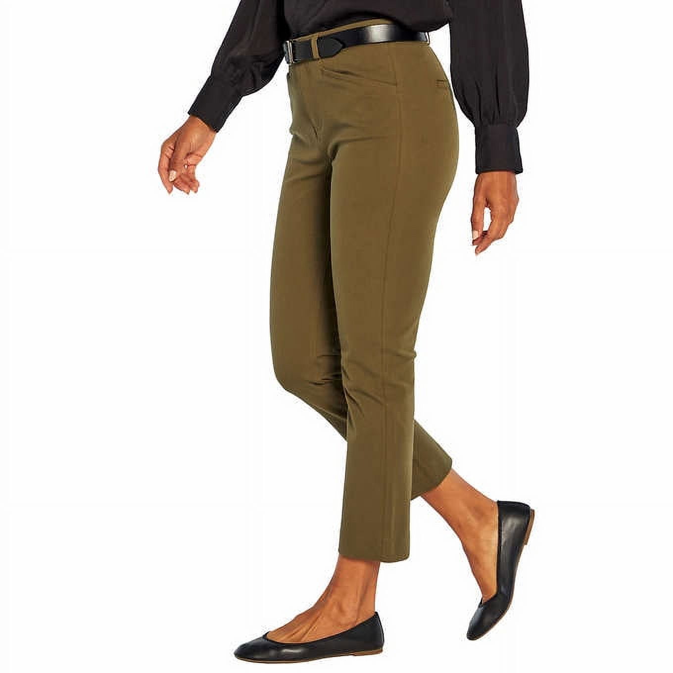 Banana Republic Ladies' Slim-Straight Capri Pant (Olive Night, 18 ...
