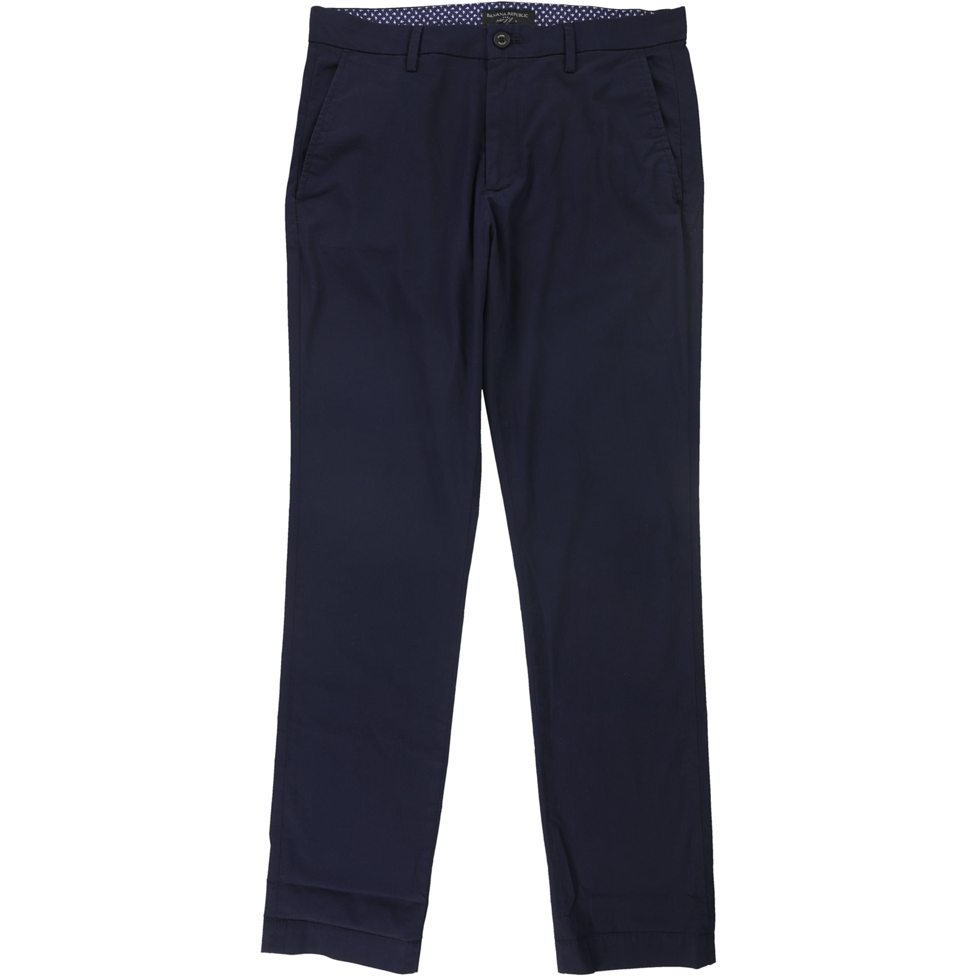 Banana Republic Mens Aiden Casual Chino Pants, Blue, 32W x 30L ...