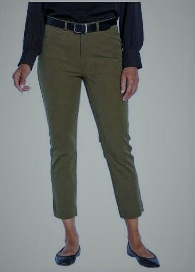Banana Republic by Banana Republic Slim Straight Capri Pants, Olive ...