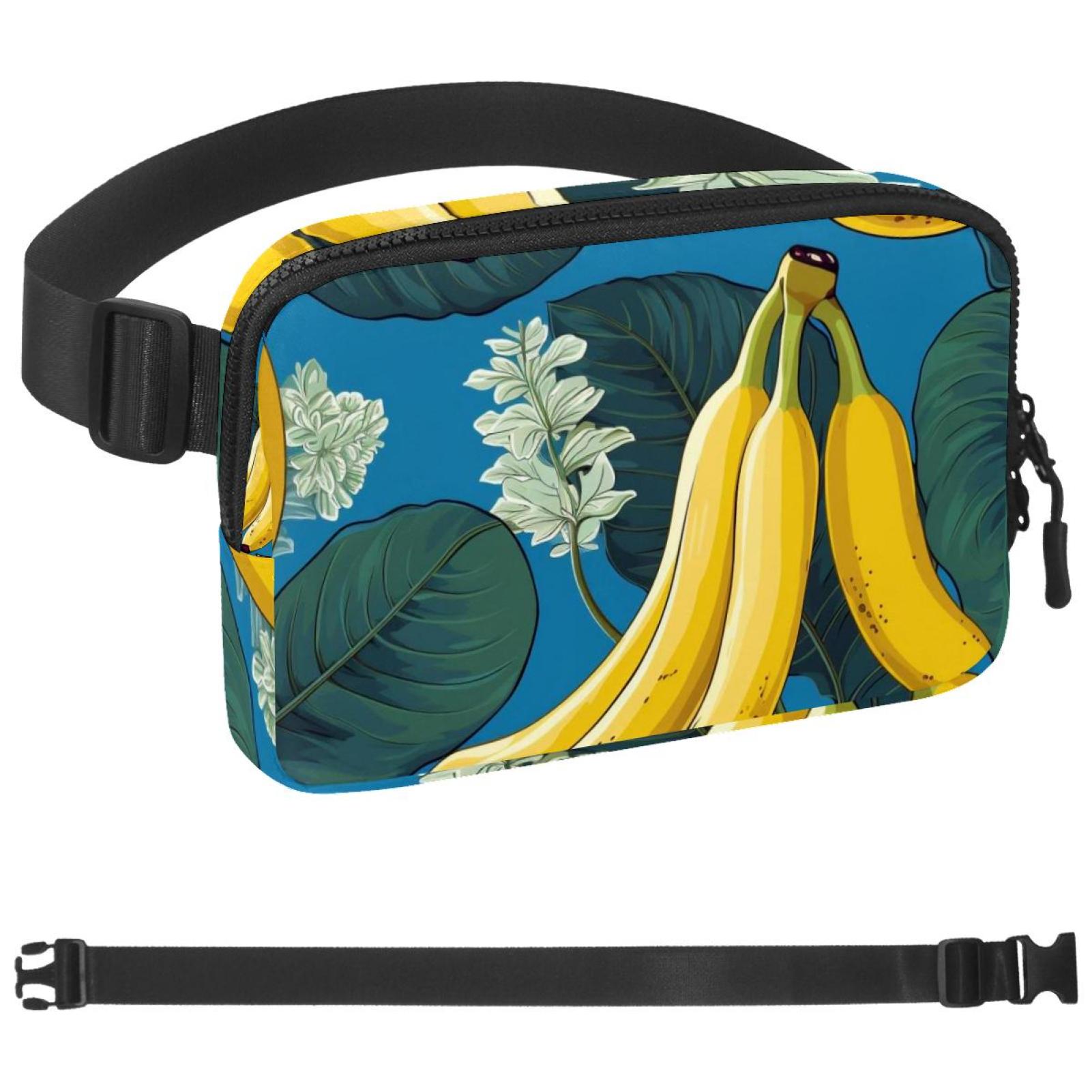 Banana Running Belt Bag,Adjustable Fanny Waist Pack Phone Holder for ...