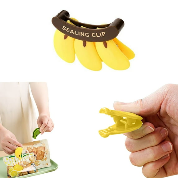 Banana Sealing Clip with Strong Fridge Magnet, Reusable Bag Clamp for ...