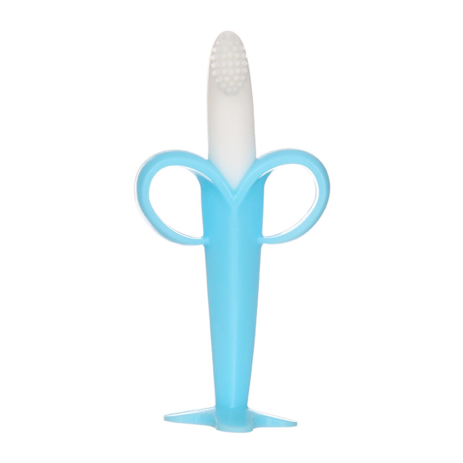 Banana-Shaped Baby Teether with Handles; Silicone Teether for Babies ...