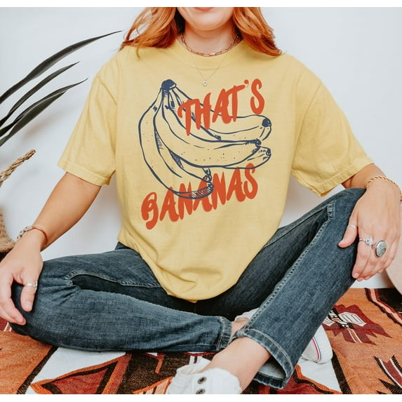 Banana Shirt, Funny Fruit Tshirt, Food Pun T Shirt, Aesthetic, Retro ...