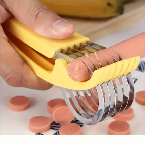 Banana Slicer Tool – Stainless Steel Fruit Cutter for Quick Uniform ...
