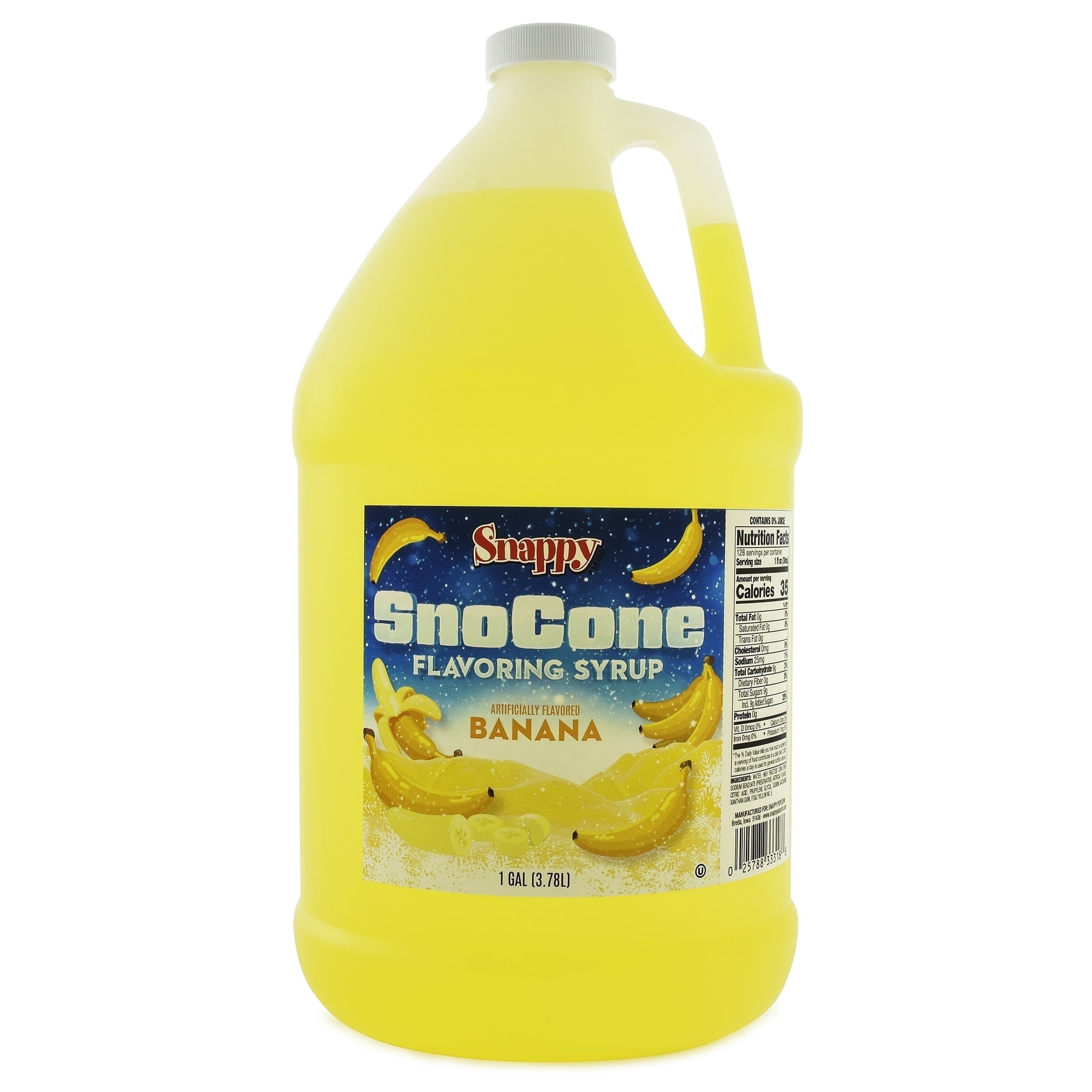 Banana Snappy Snow Cone Syrup (1 Gallon) - Walmart.com