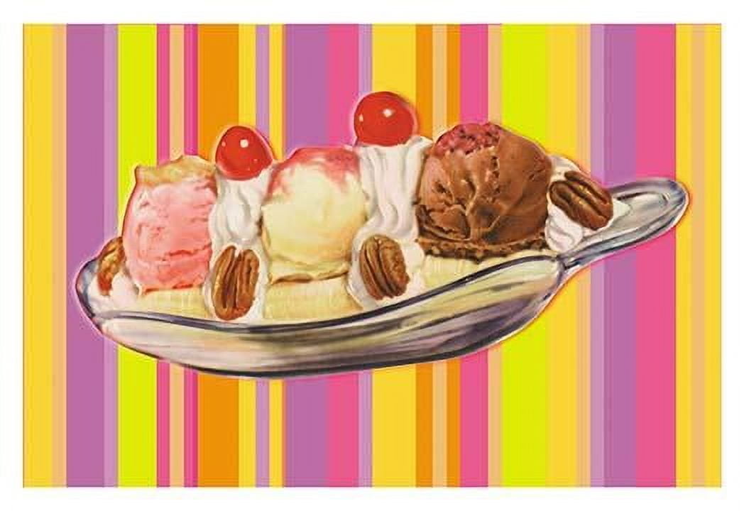 Buy En Large Banana Split Fine Art Canvas Print, 20 x 30 Inches ...