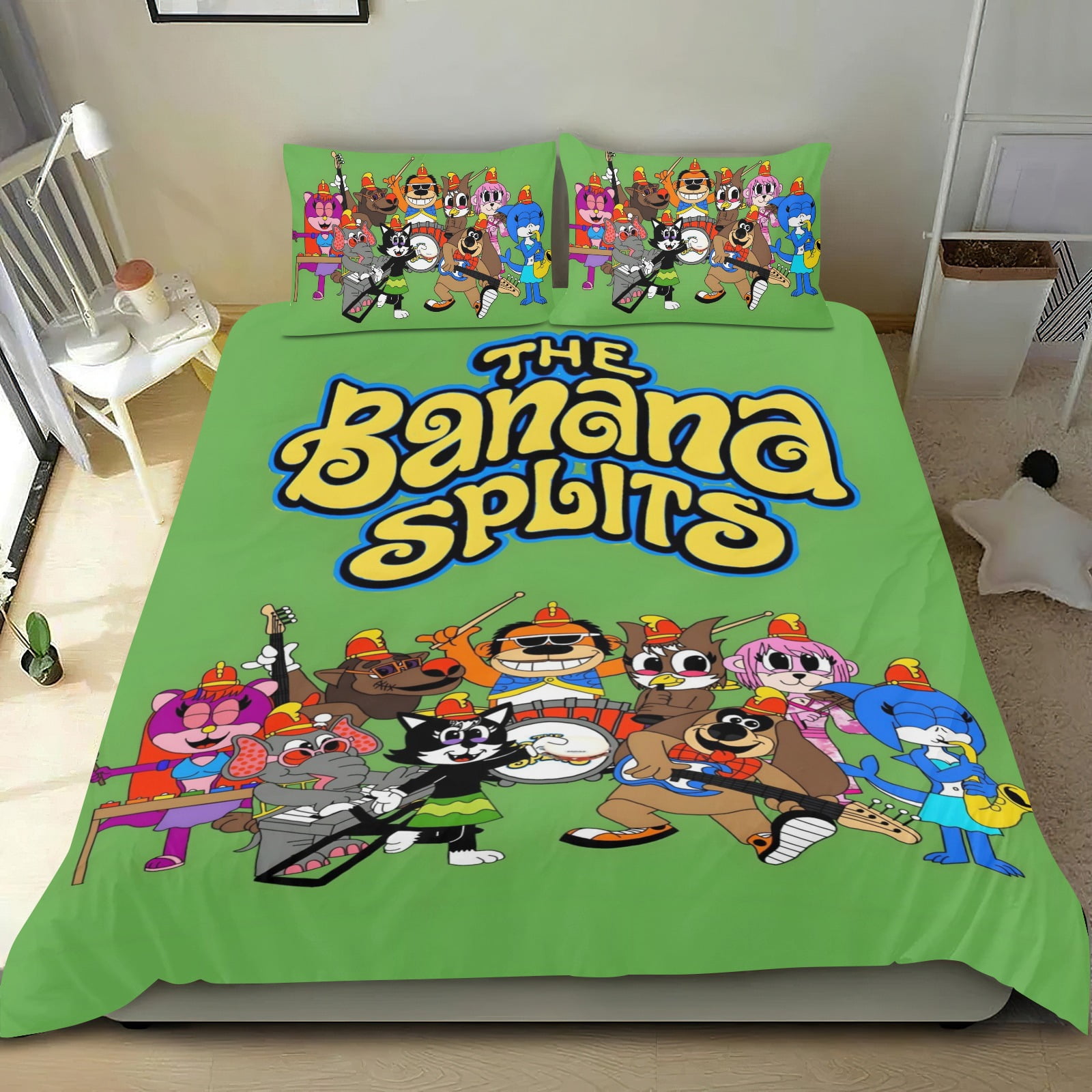 The Banana Splits Adventure Hour-themed Bed Sheet Set Three Piece Set Comfortable And Skin ...