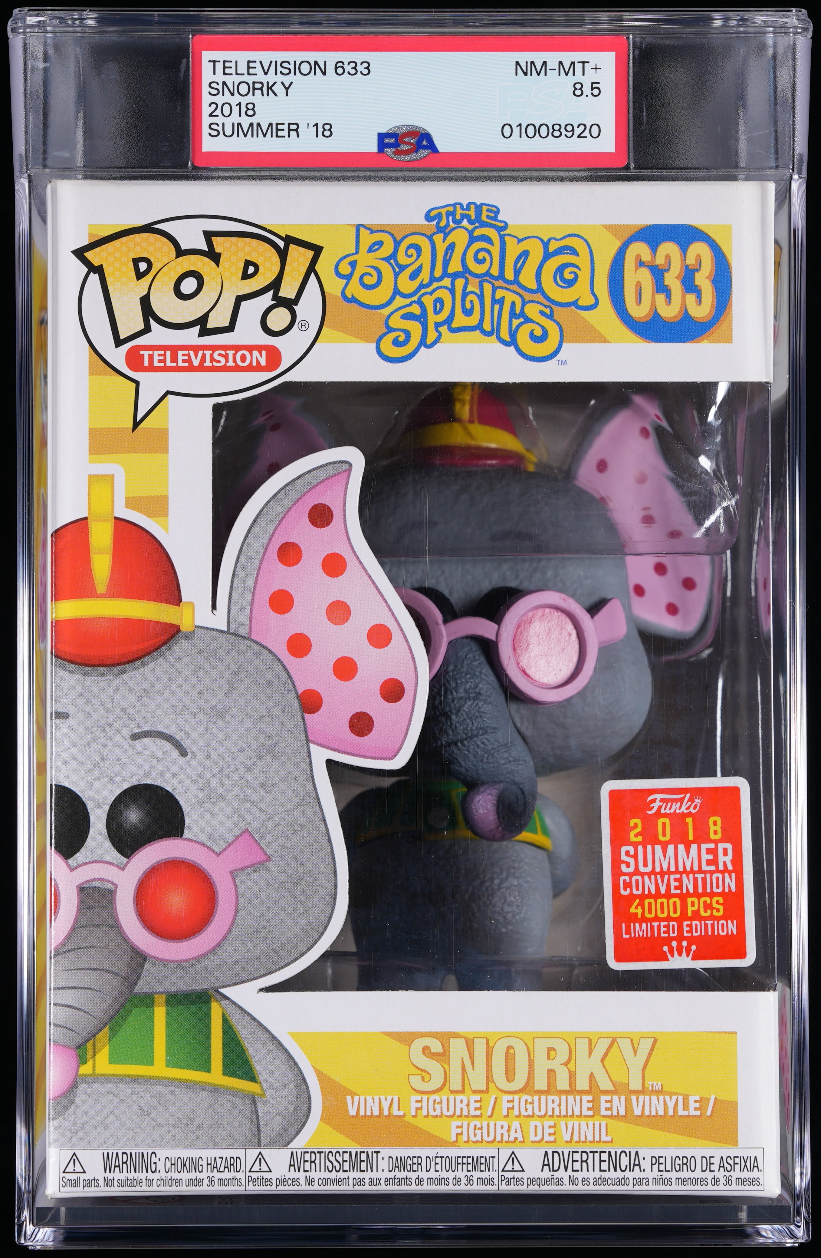 The Banana Splits, PSA Graded 8.5 NM-MT+, Snorky (2018 Summer ...