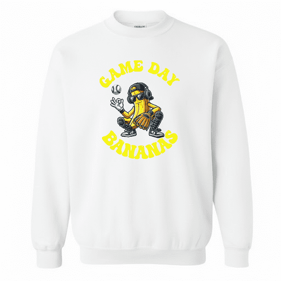Banana Squad Game Day Baseball Sports Humor Funny Team Cheer Sweatshirt ...