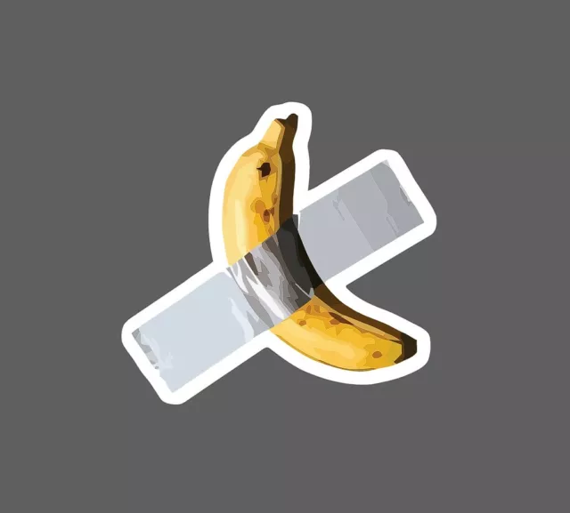 Banana Sticker Duct Taped Waterproof Sticker Phone Decal Water Bottle ...
