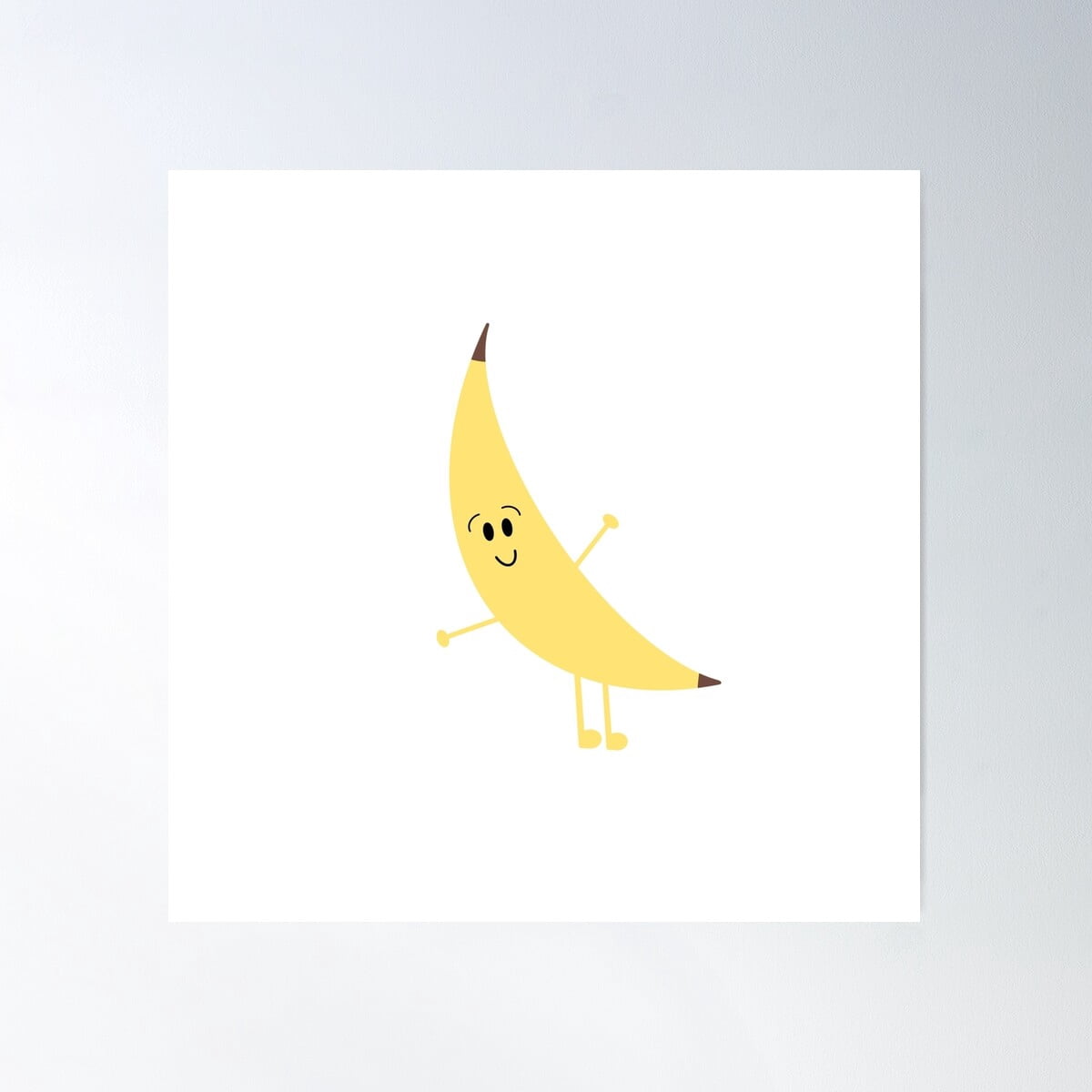 Banana Sticker Poster Wall Art, Modern Wall Decor For Living Room ...