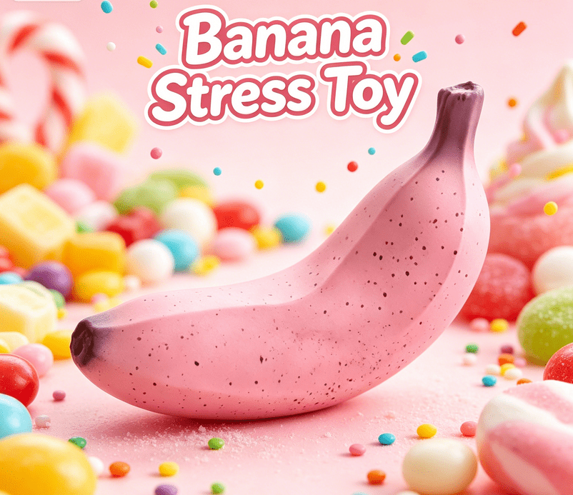 Banana Stress Toy, Banana Squeeze Stress Ball Toy with Realistic ...