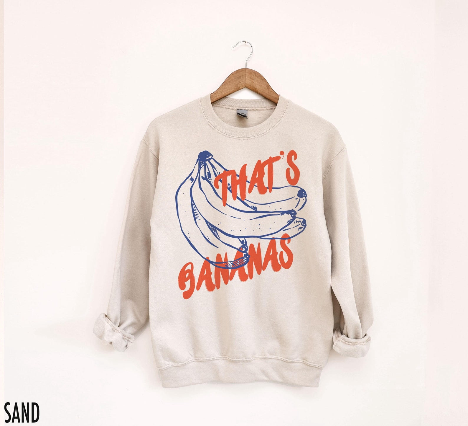 Banana Sweatshirt, Bananas Crewneck, Food Sweatshirt, Fruit Sweatshirt ...