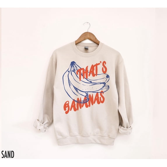Banana Sweatshirt, Bananas Crewneck, Food Sweatshirt, Fruit Sweatshirt ...