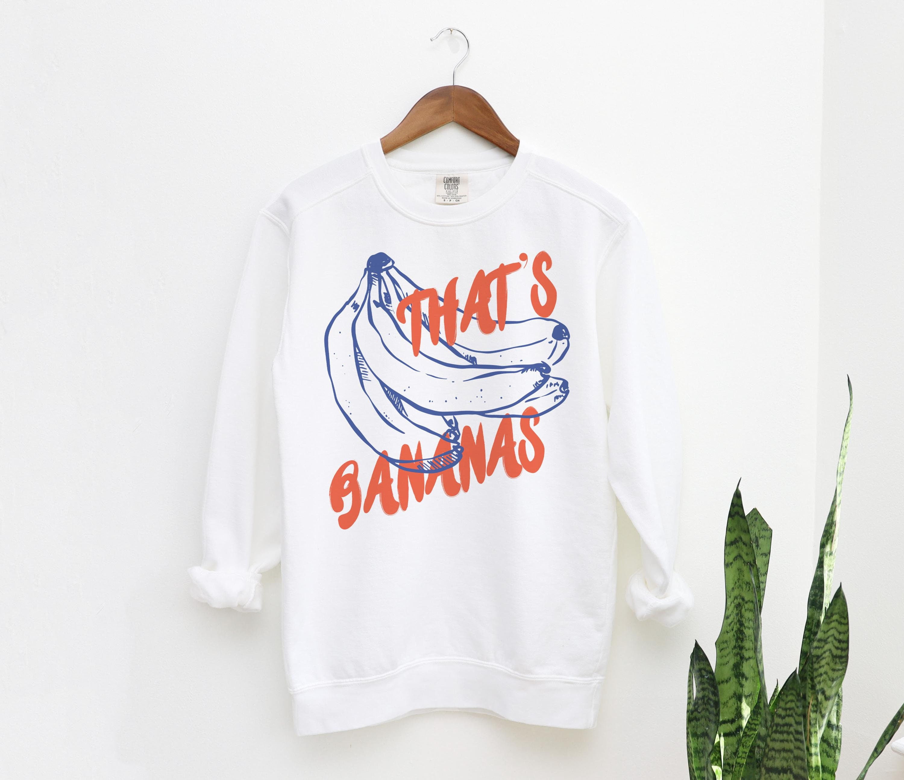 Banana T-Shirt, Bananas Crewneck, Food T-Shirt, Fruit T-Shirt, Funny ...
