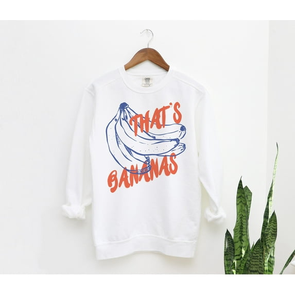 Banana T-Shirt, Bananas Crewneck, Food T-Shirt, Fruit T-Shirt, Funny ...