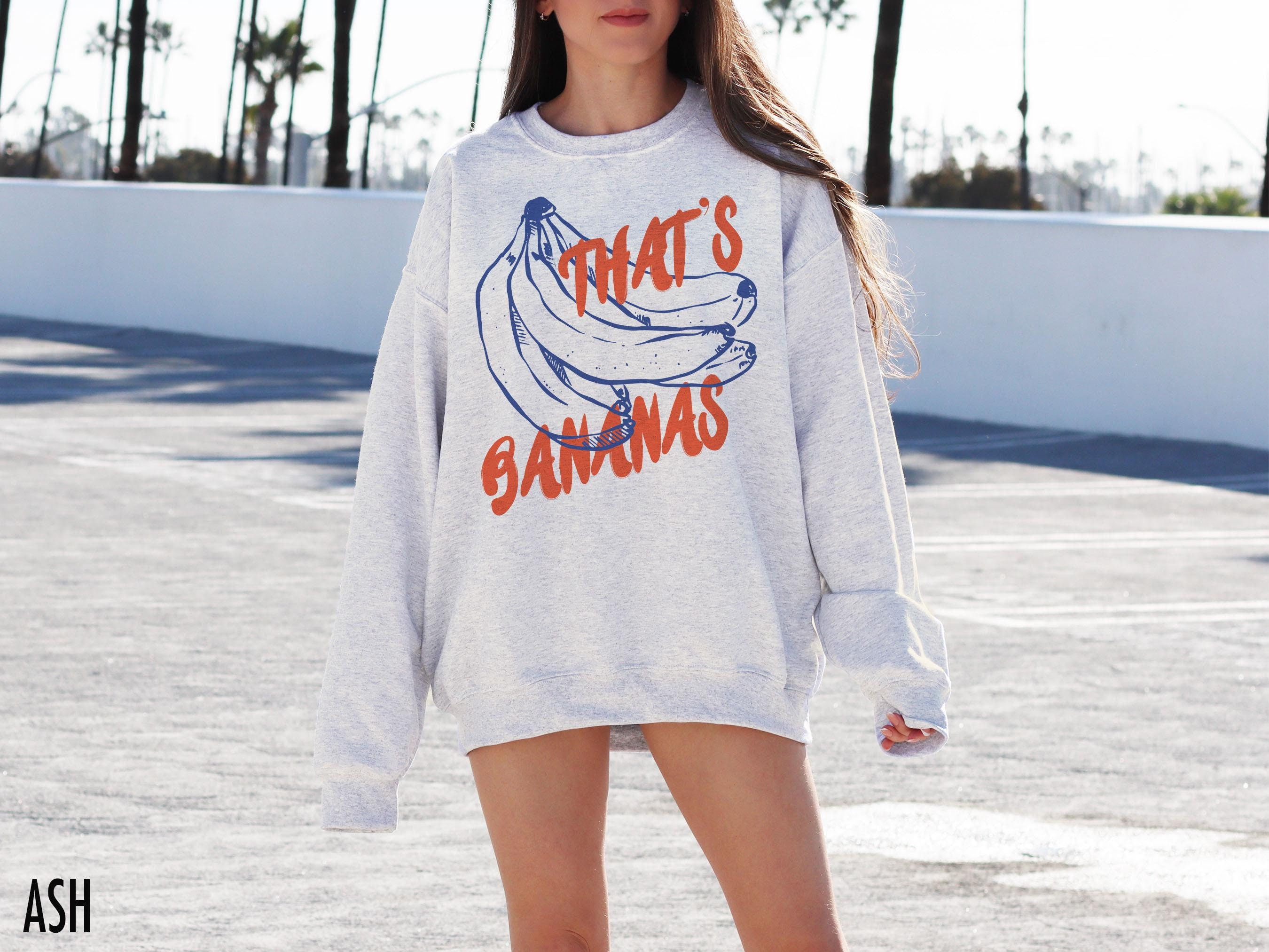 Banana T-Shirt, Bananas Crewneck, Food T-Shirt, Fruit T-Shirts, Funny ...