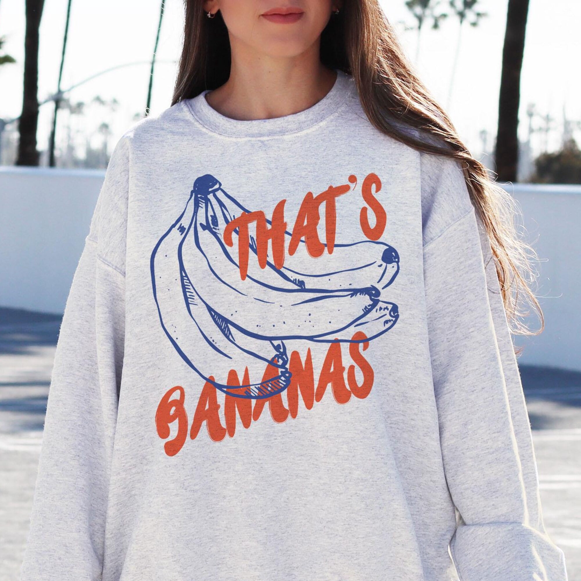 Banana TShirt Bananas Crewneck Food TShirt Fruit TShirts Funny Food ...