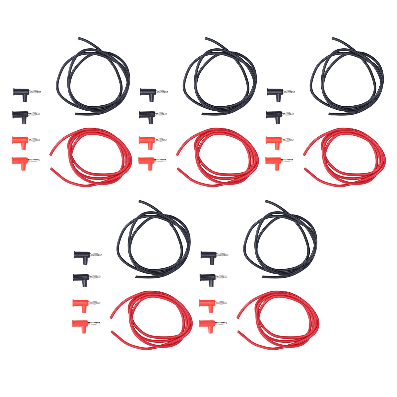 Banana Test , 5 Sets 19A Maximum Current Bananas Plug Testing Cable ...