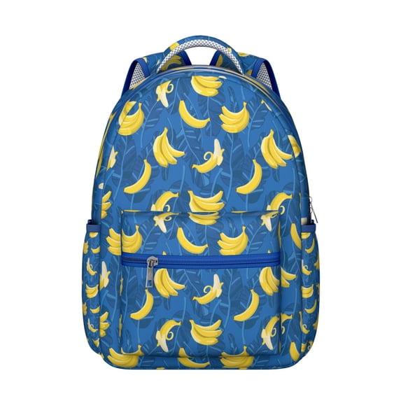 Banana Themed Everyday Backpack - Perfect for School & Travel, Roomy ...