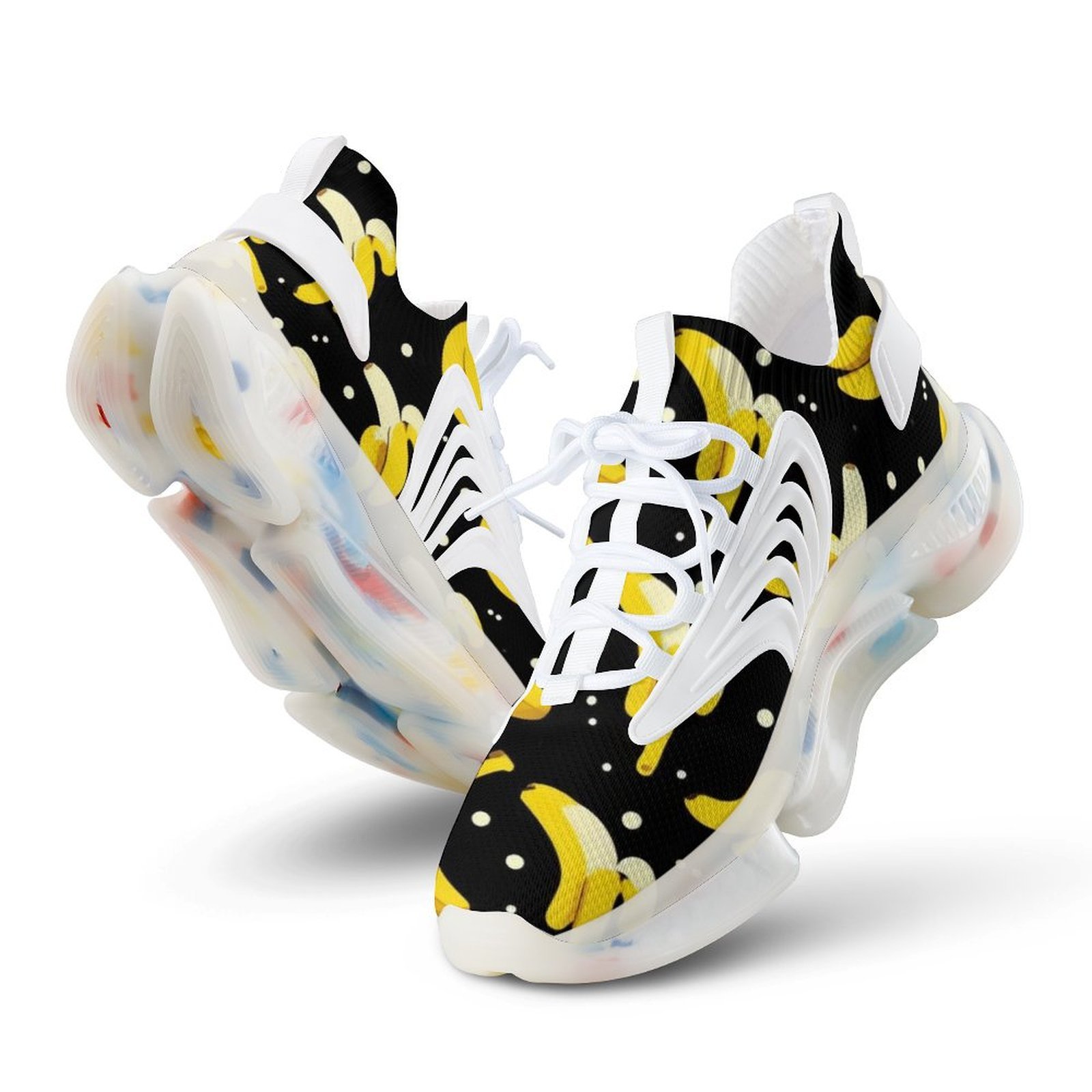 Banana Walking Shoes for Men Woman Lightweight Tennis Fashion Elastic ...