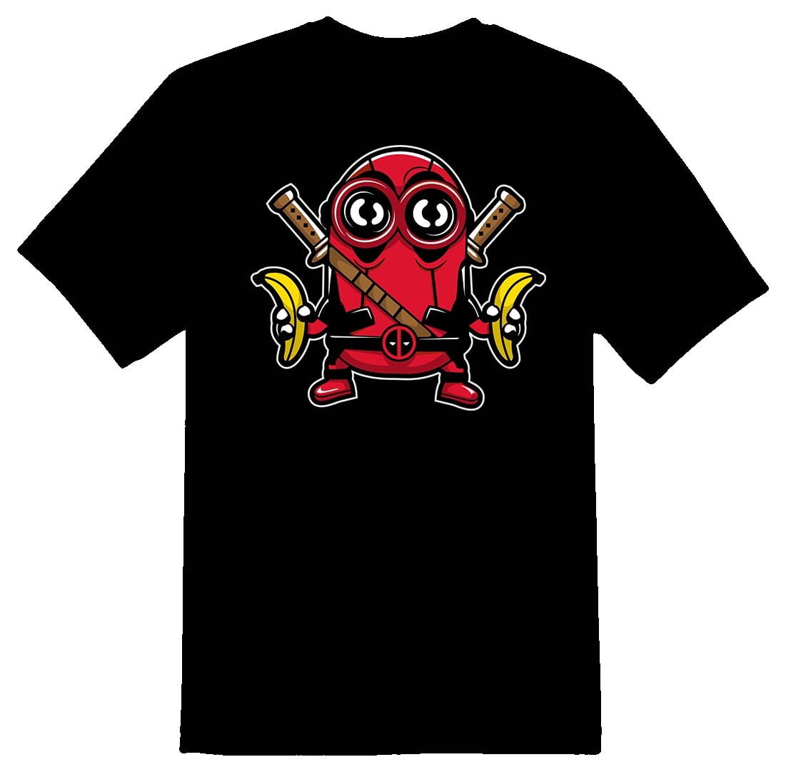 Banana samurai superhero Tee shirt black or white - Walmart.com
