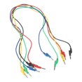 Banana to For Alligator Clip Test Leads, 1m Length Set of 5 for Easy ...