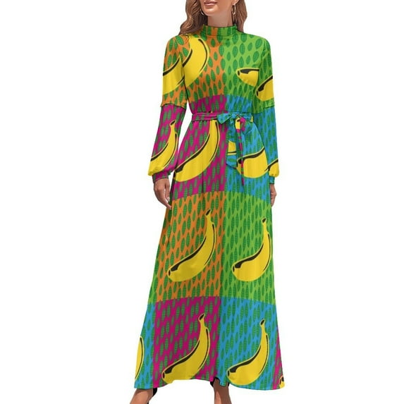 Banana warhol Long Dress Women's summer dress cocktail dresses summer ...