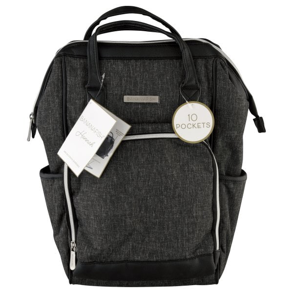 Bananafish Melanie Backpack Diaper Bag in Black - Walmart.com