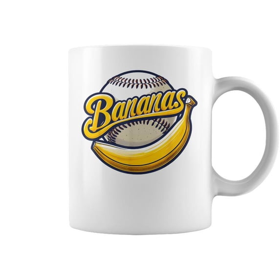Bananas Baseball Lover Cool Game For Bananas Coffee Mugs - Walmart.com