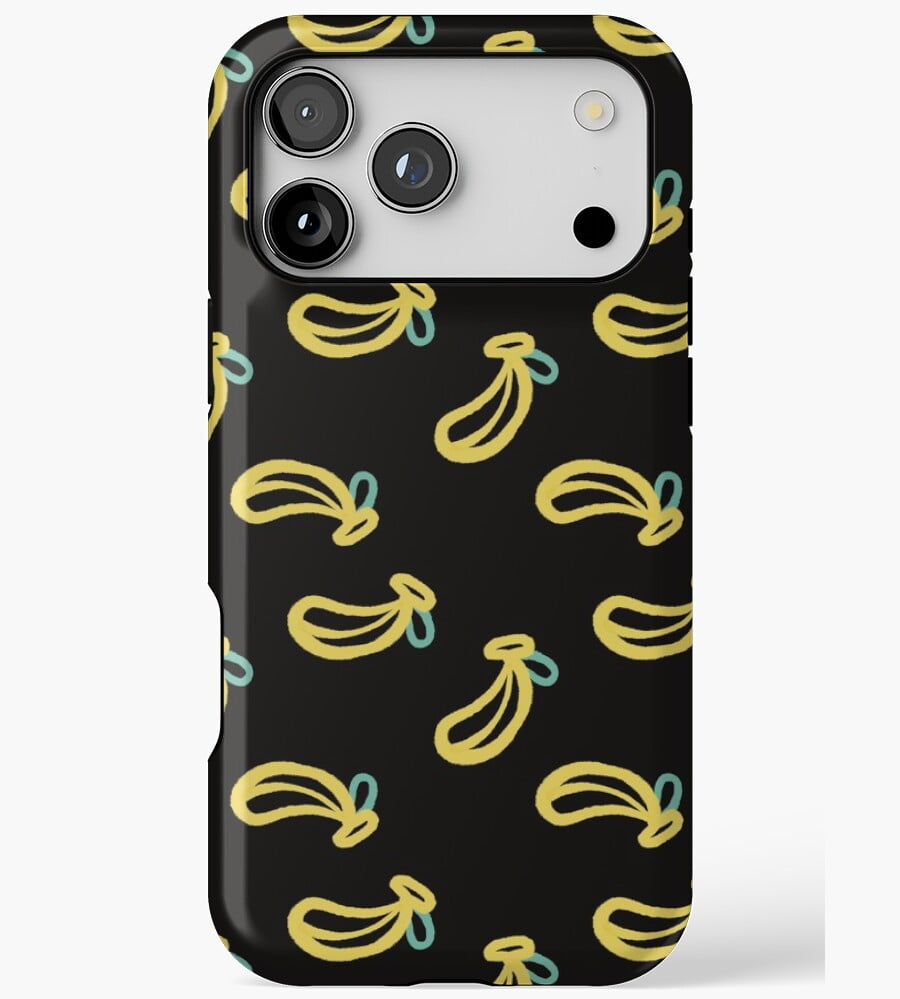 Bananas Black, Simple and Minimalist Fruit Themed Graphic Design H8734 ...