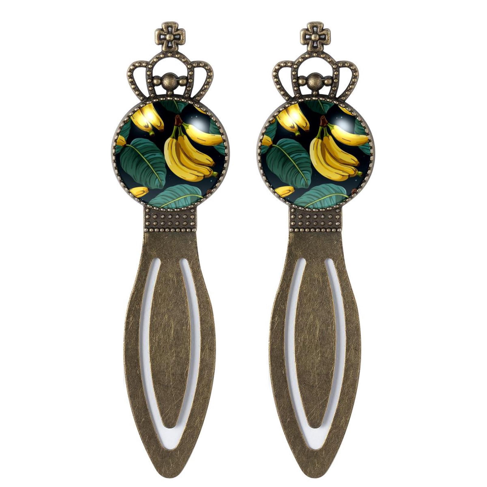Bananas Elegant Vintage Copper Crown-Shaped Bookmarks - Set of 2 ...