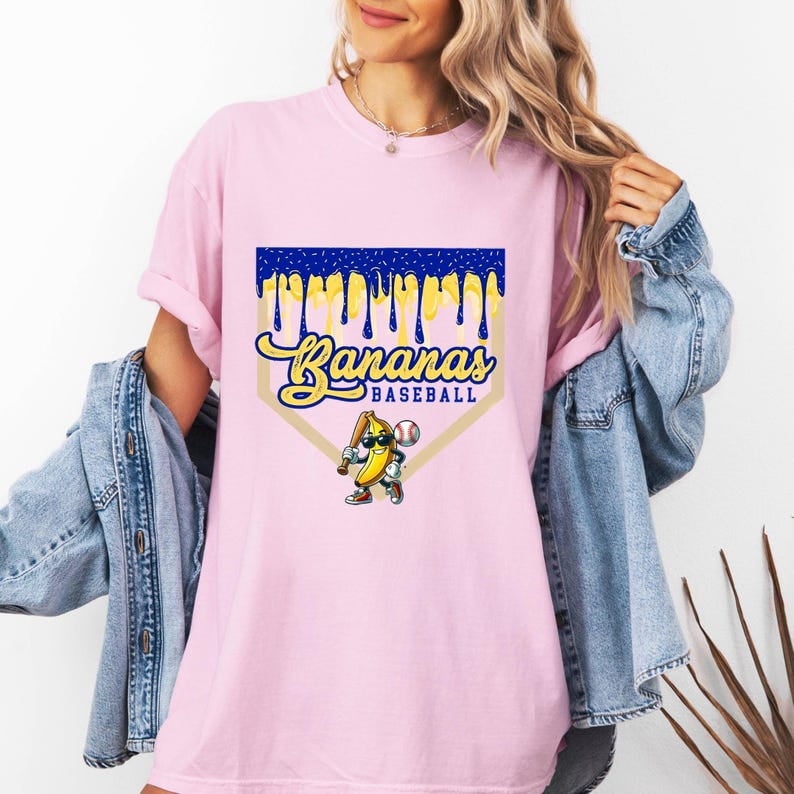 Bananas Funny Baseball Jersey Style Shirt, Let’s Go Bananas Tee, Banana ...