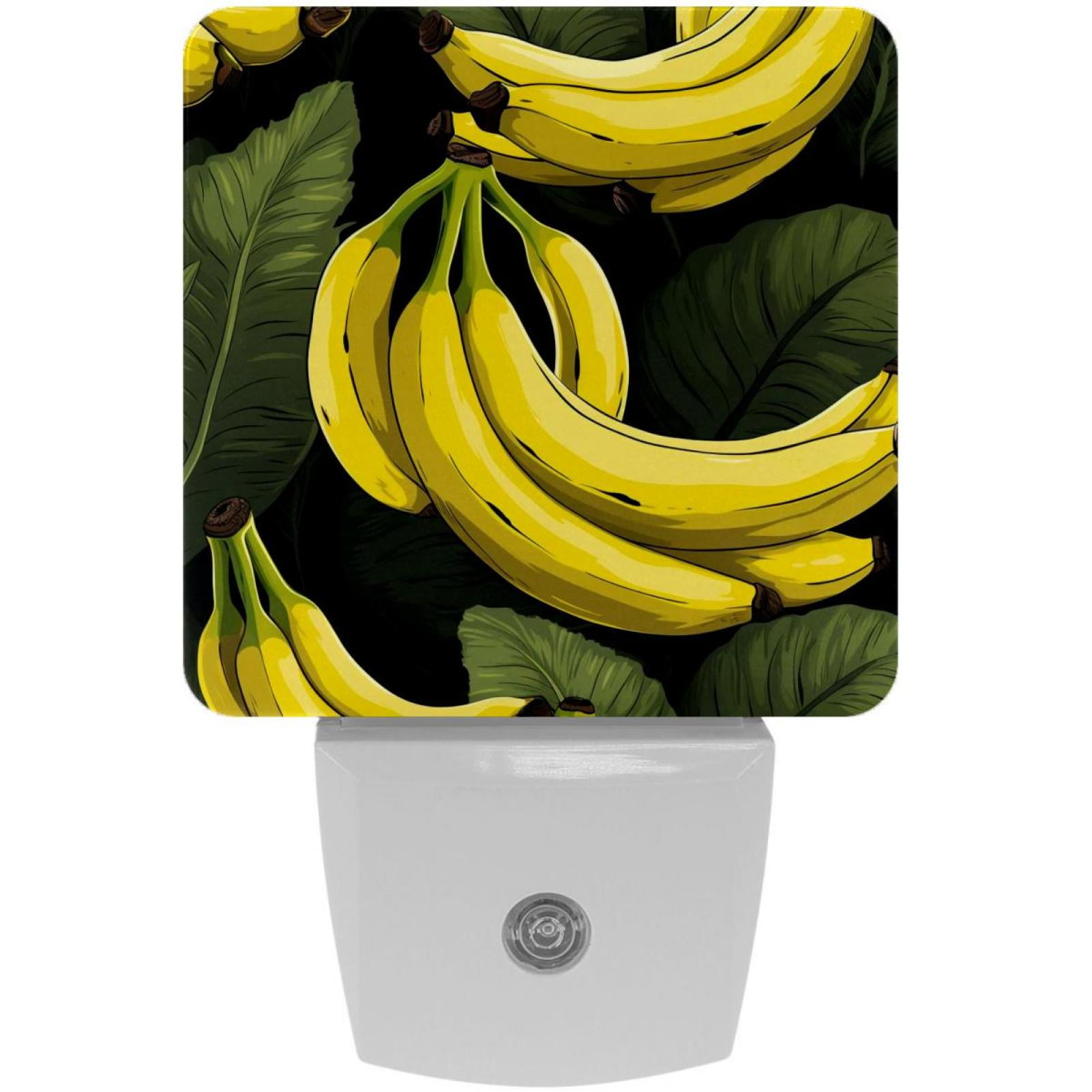 Bananas LED Square Night Lights - Energy Efficient Bedside Lamp with ...