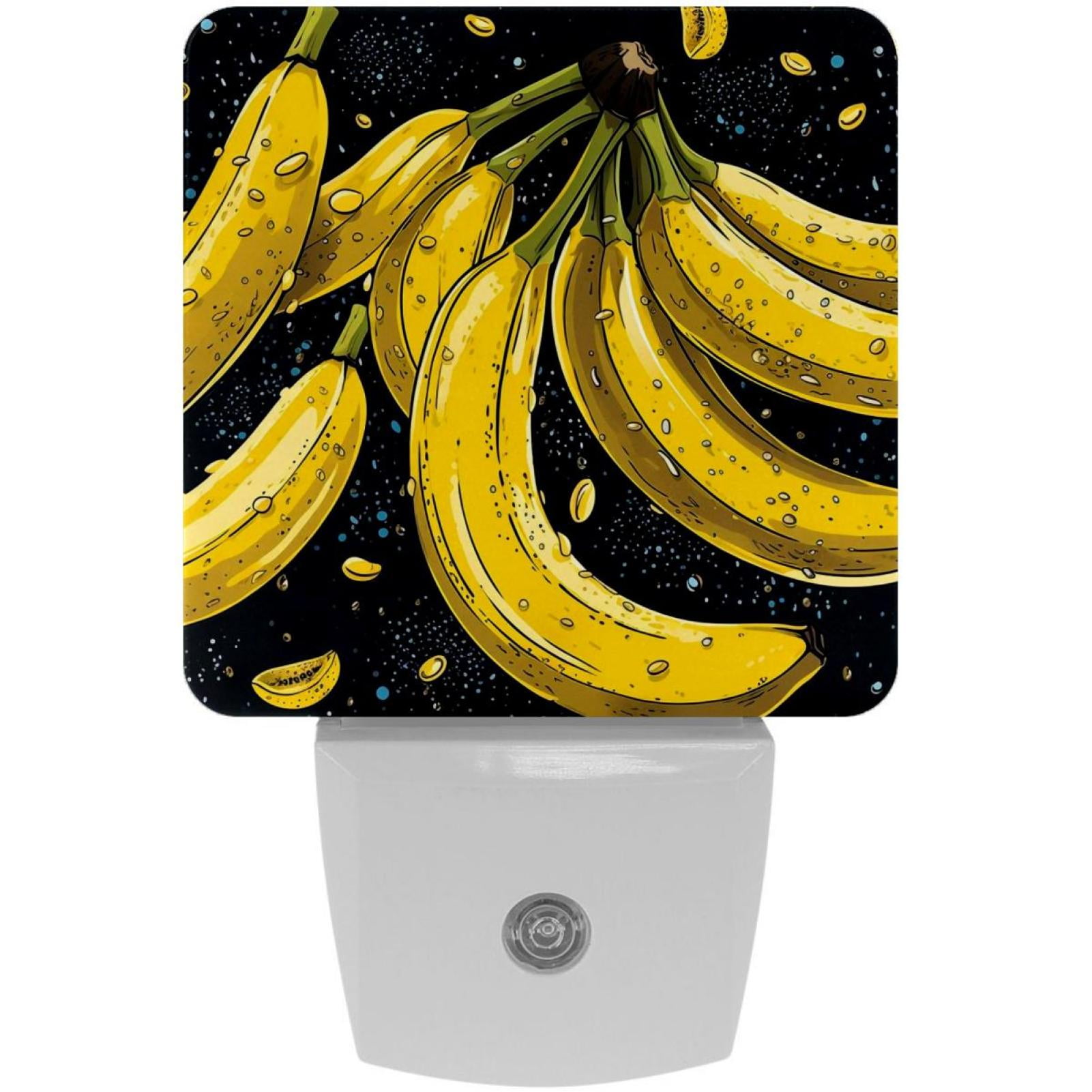 Bananas LED Square Night Lights - Energy Efficient Plug-in Wall Lamp ...