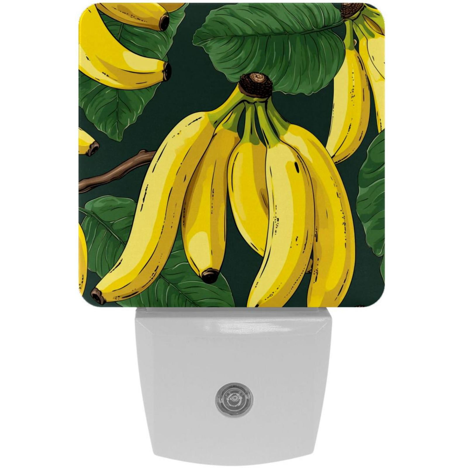 Bananas LED Square Night Lights - Portable and Stylish for Bedroom and ...
