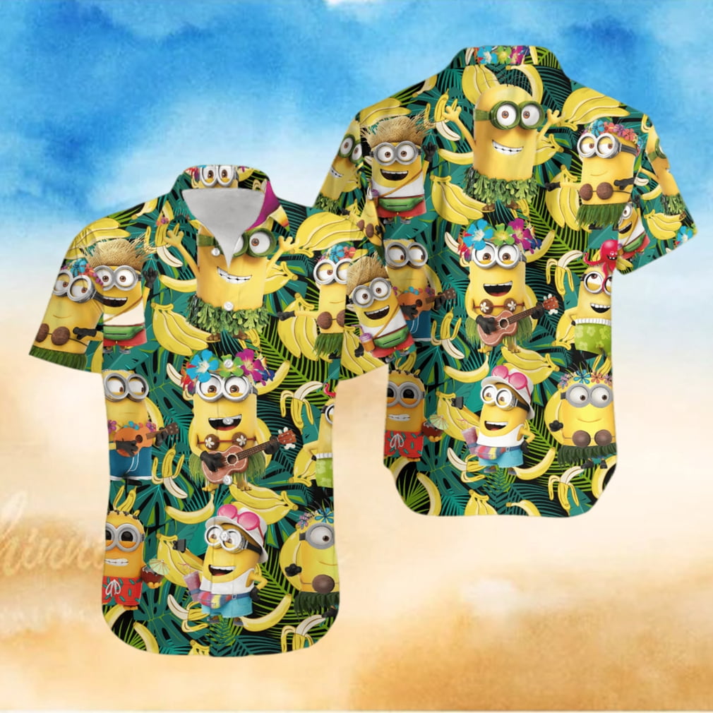 Bananas Minions 2022 Men s Hawaiian Shirt - Walmart.com