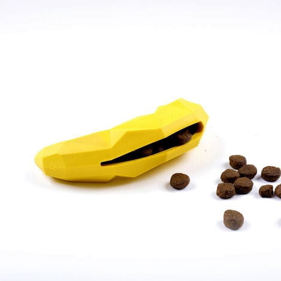 Bananas Original Bouncing Toy Treat and Kibble Dispenser Indestructible ...