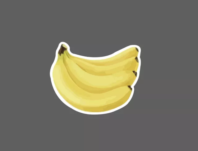 Bananas Sticker Bunch Fruit Waterproof Sticker Phone Decal Water Bottle ...