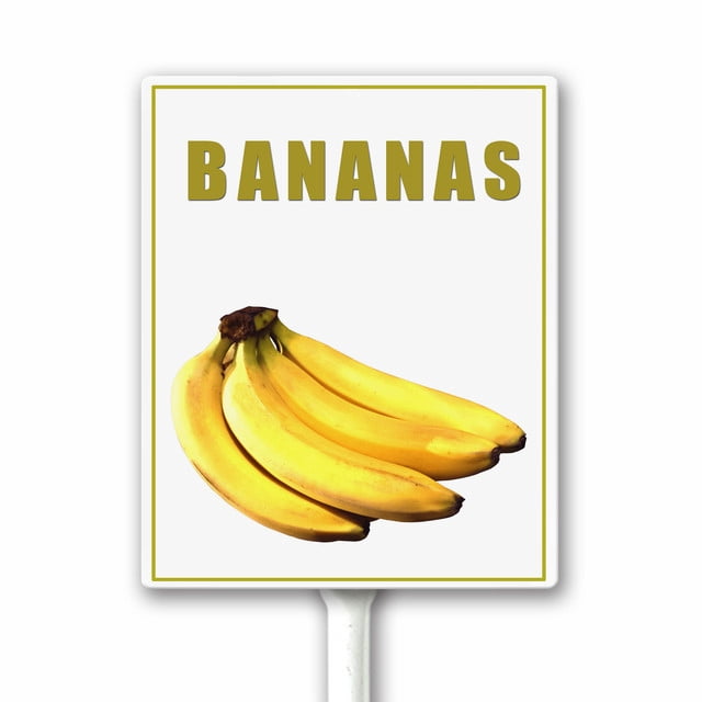 Bananas Yard Sign & Stake Fruit Signs For Garden Farm Fresh Sign Farm ...