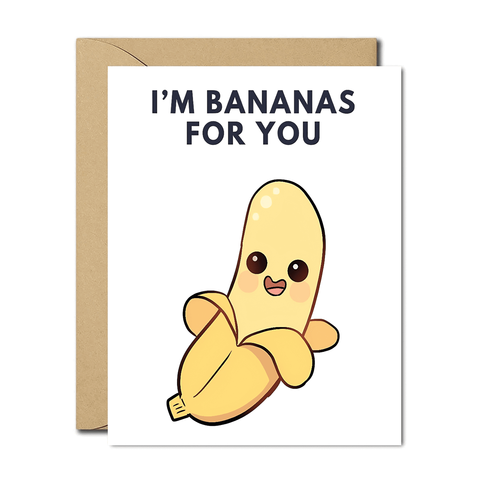 I'm Bananas for You Greeting Card – Cute and Funny Banana Design ...