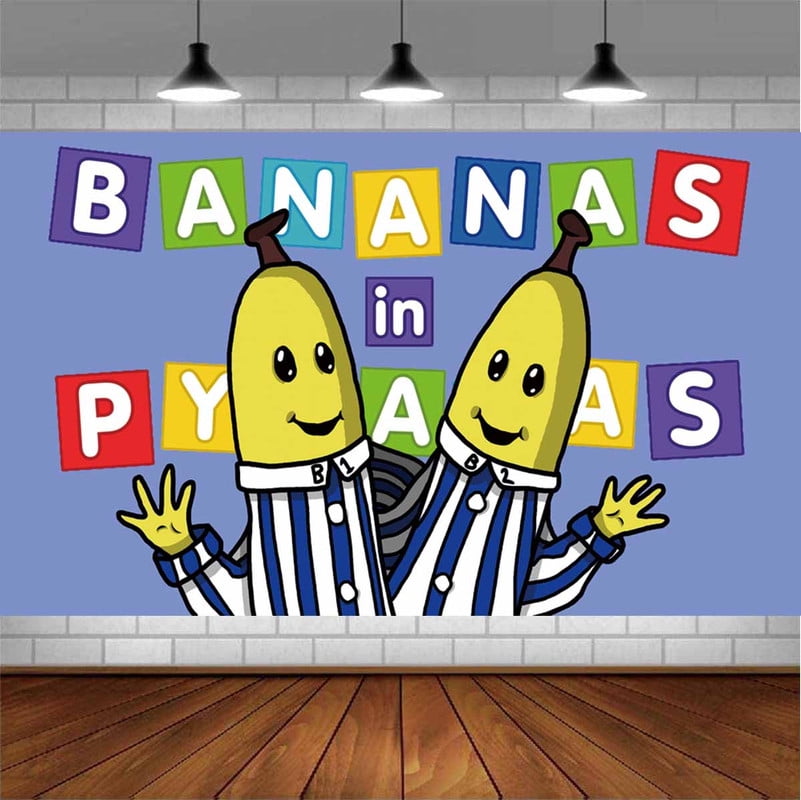 Bananas in Pyjamas Backdrop Banner Party Supplies Poster Movie Theme ...