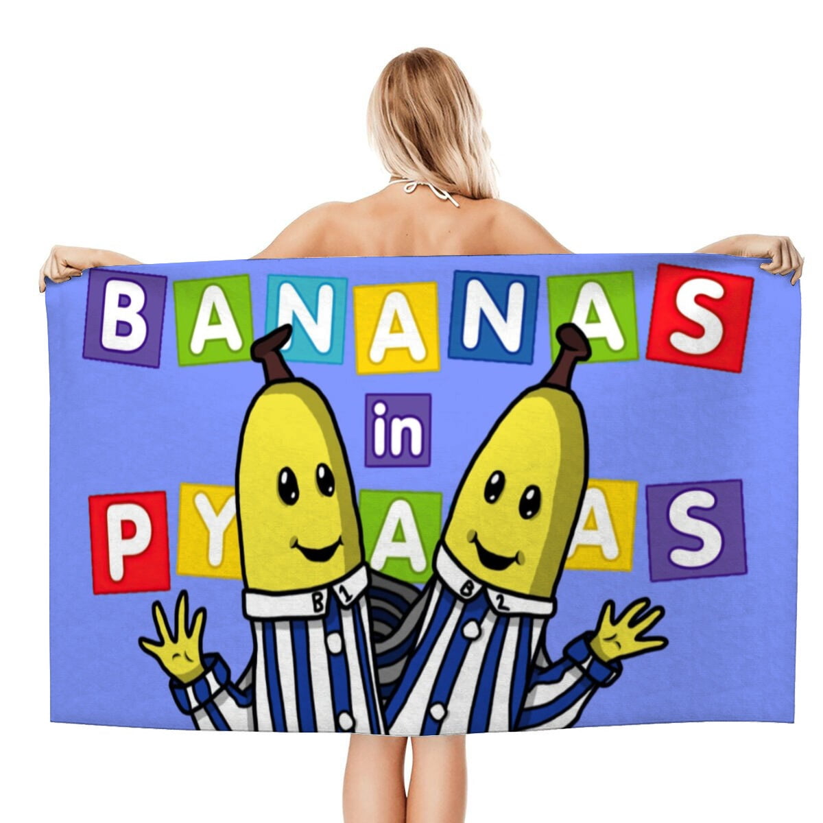 Bananas in Pyjamas Gifts Beach Towel for Women Girl Birthday Inspired ...