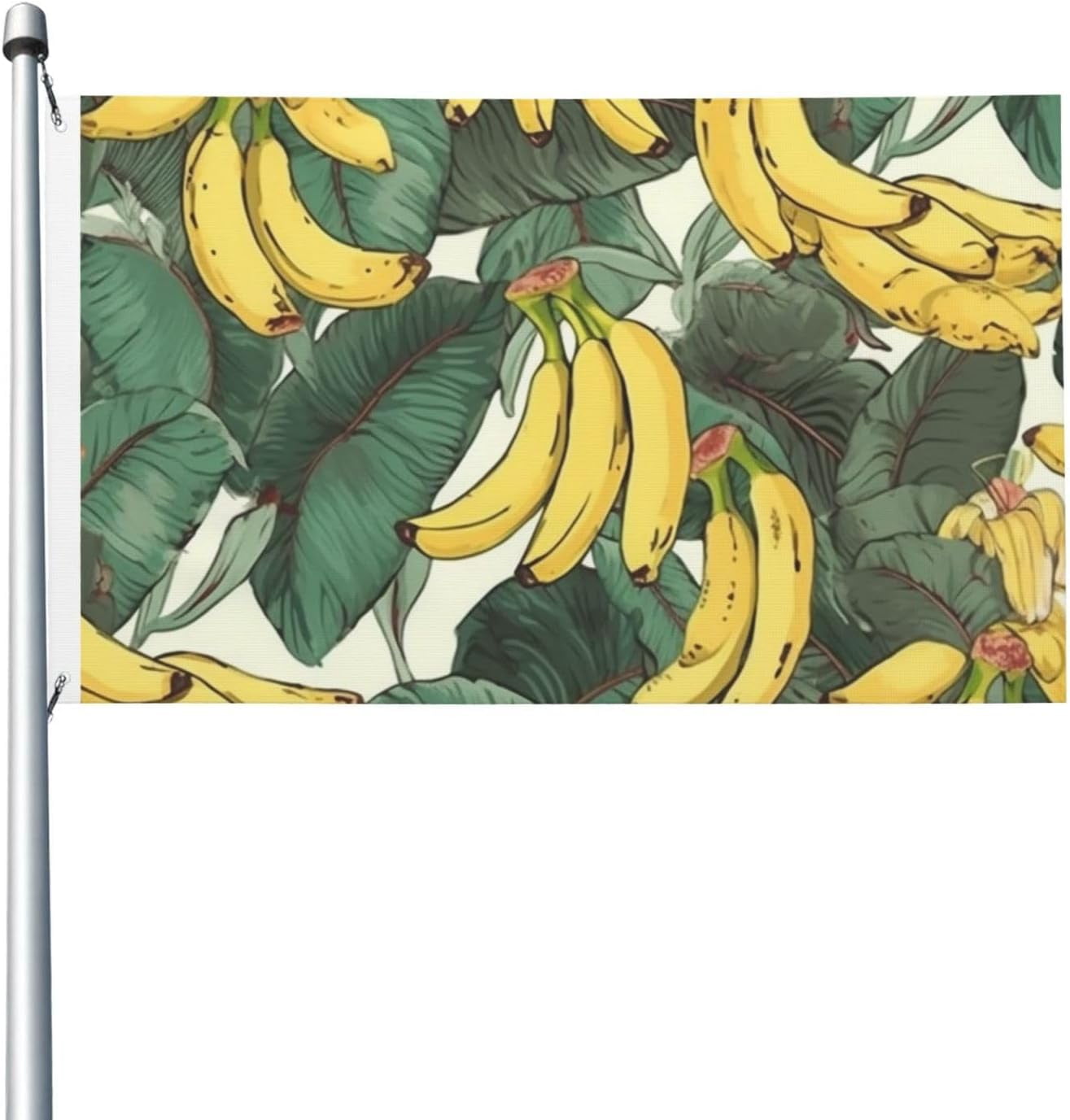 Bananas and leaves seamless Garden Flag Welcome Flags for Outside ...