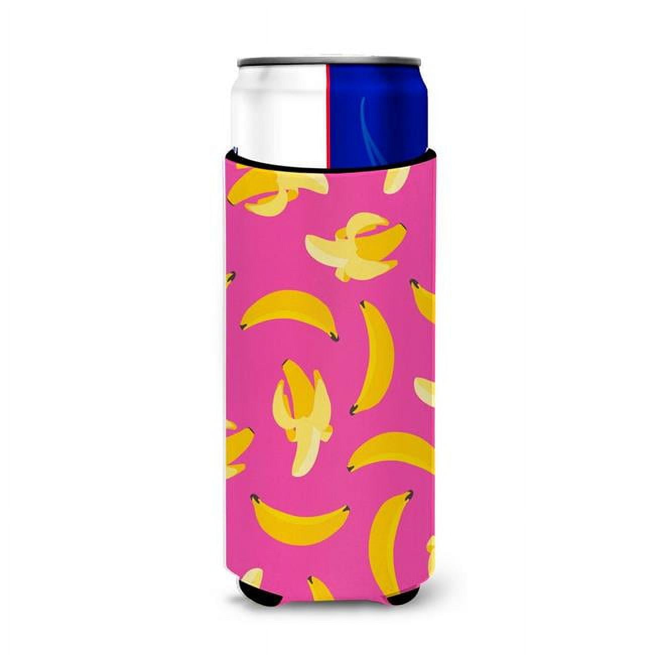 Bananas on Pink Michelob Ultra Hugger for Slim Cans - Walmart.com